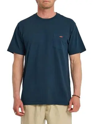 Quiksilver Saltwater Cotton Pocket T-shirt - Dark Denim