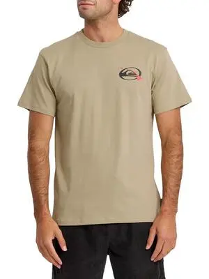 Quiksilver Hi Quiki Islands Cotton Graphic T-shirt - Seneca Rock