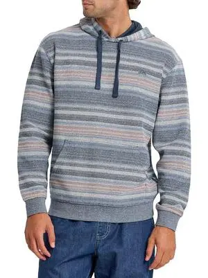 Quiksilver Striped Beach Hoodie - Dark Denim