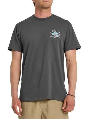 Quiksilver Pleasures Cotton Graphic T-shirt - Iron Gate