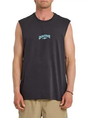 Quiksilver Diamond Arch Sleeveless Cotton Graphic T-shirt - Phantom