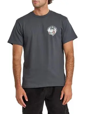 Quiksilver Hi Hula Sunset Cotton Graphic T-shirt - Iron Gate