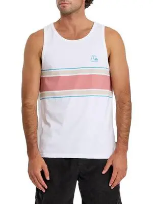 Quiksilver Floater Stripe Tank - White