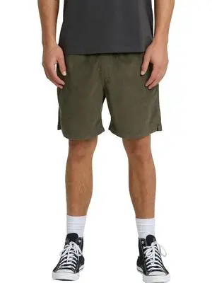 Quiksilver Taxer Corduroy Shorts - Grape Leaf