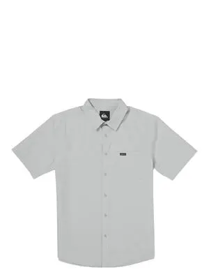 Quiksilver Ridgeport Regular Fit Short Sleeve Performance Button-up Shirt - Micro Chip