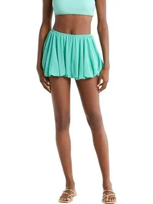 Ramy Brook Maddy Skirted Bikini Bottoms - Seaglass