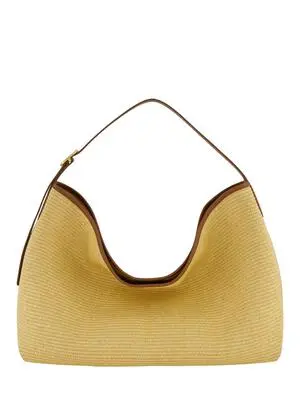 Vince Small Vivian Raffia Hobo Bag - Natural