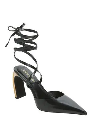 Jeffrey Campbell Accural Ankle Wrap Pumps - Black