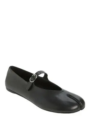 Jeffrey Campbell Preakness Split Toe Mary Jane Flat - Black