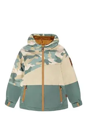 DEUX PAR DEUX Mid-season Camouflage Jacket - Green Camouflage Print