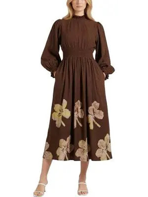 ELISAMAMA Abike Dress - Brown