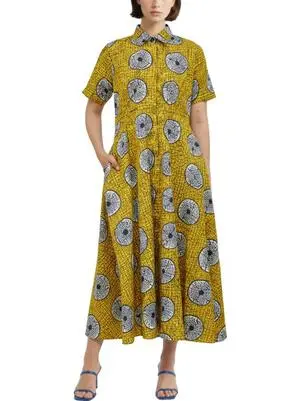 ELISAMAMA Feyi Shirt Dress - Yellow