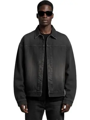 BLVCK Gradient Denim Jacket - Black