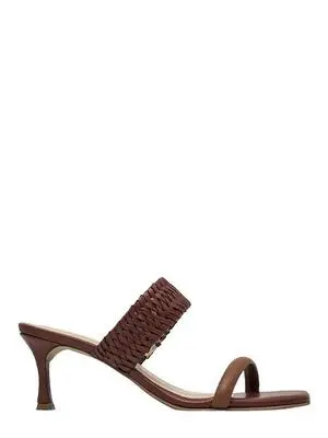 ALTA Etta Leather Sandals - Cognac