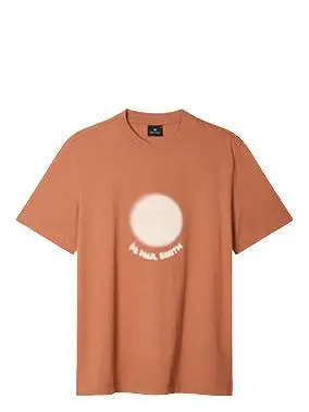 Paul Smith Rust 'sun Spot' Print T-shirt - Red