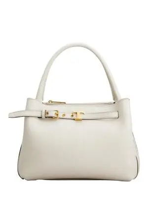 TOD'S Mini Leather Handbag - White