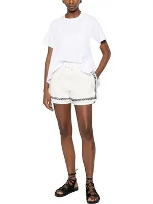 Sacai Tweed Shorts - White