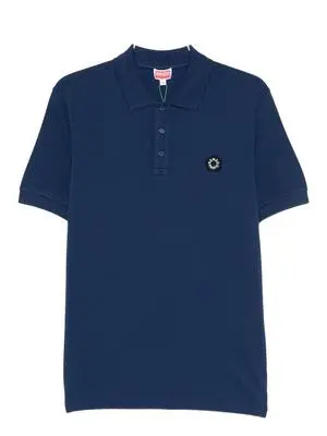 Kenzo Boke Flower Cotton Polo Shirt - Blue