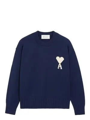 Ami De Coeur Wool Pullover - Blue