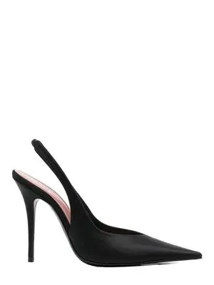 Amina Muaddi Anok Slingback Pumps - Black