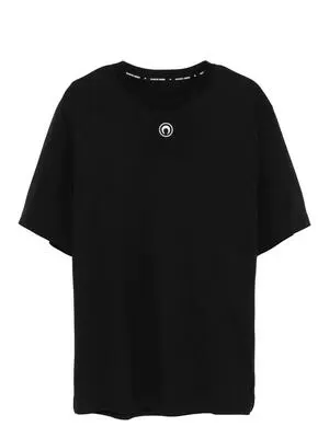 MARINE SERRE Moon Cotton T-shirt - Black