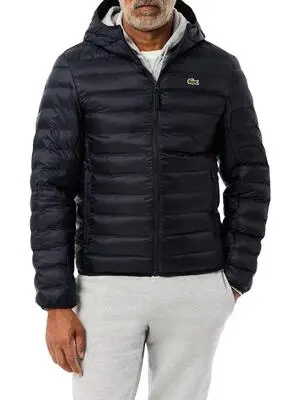 Lacoste Hooded Puffer Jacket - Hde Abysm