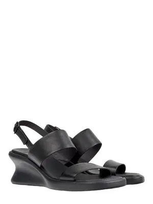 Camper Louise Slingback Wedge Sandals - Black