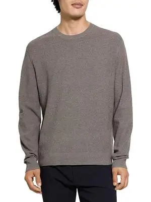 Theory Riland Crewneck Sweater - Morel Melange