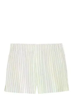 Ami Striped Shorts - White
