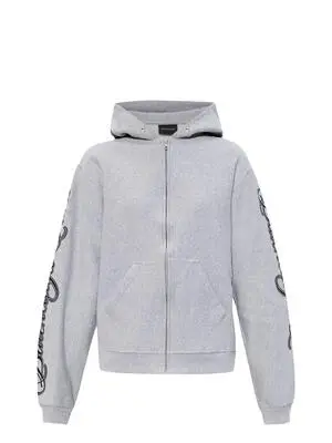Balenciaga Standard Zip Hoodie - Grey
