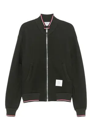 Thom Browne Oversized Funnel Neck Zip Up Jacket - Green