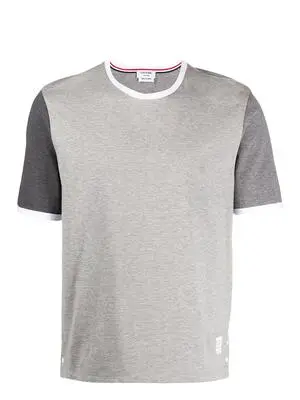 Thom Browne Short-sleeve Ringer T-shirt - Grey