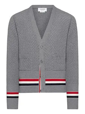 Thom Browne Classic V-neck Cardigan - Grey
