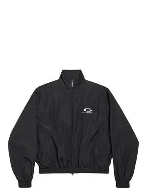 Balenciaga Tracksuit Stand Up Collar Jacket - Black