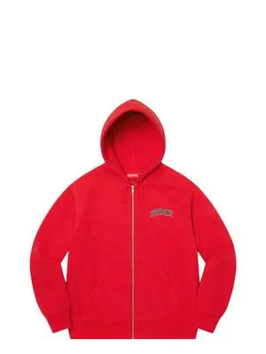 Supreme Doughboy Zip Up Hooded Sweatshirt - Red