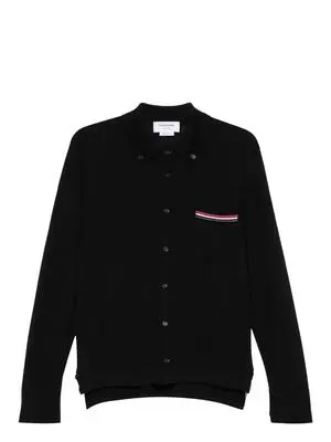 Thom Browne Jersey Stitch Button-down Shirt - Black