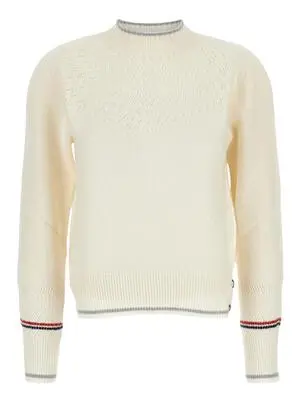 THOM BROWNE Pointelle Fair Isle Crewneck