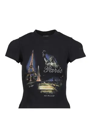 Vetements Paris Tourist Baby T-shirt - Black
