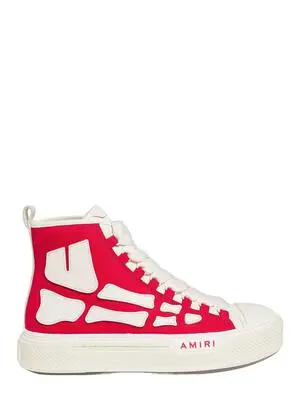 Amiri Skel Court Hi 'varsity' Sneakers - Red