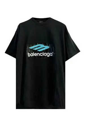 Balenciaga Oversized Short-sleeve T-shirt - Black