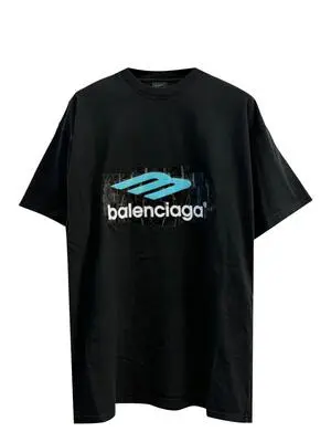 Balenciaga Oversized Short-sleeve T-shirt - Black