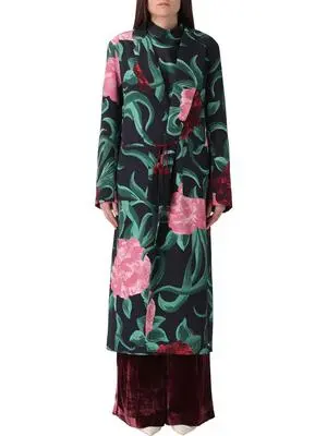 LA DOUBLEJ Floral Print Long Coat