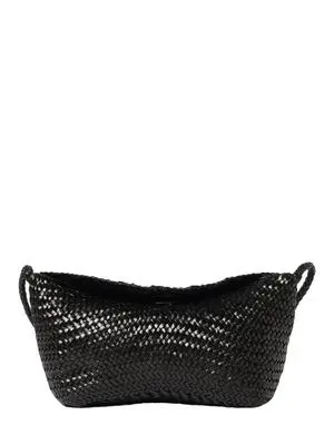 Dragon Diffusion Woven Crossbody Bag Black
