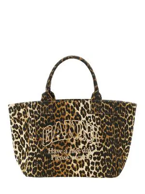 GANNI Tote Bag - Brown