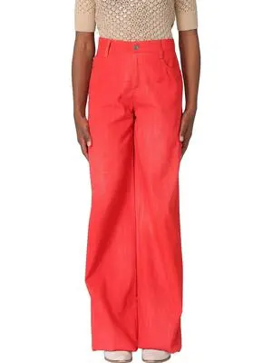 Ermanno Scervino Wide Leg Jeans - Red