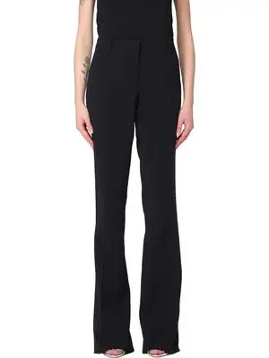 Ermanno Scervino High-waisted Flared Viscose Trousers - Black