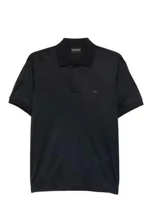 Emporio Armani Logo Polo Shirt - Black