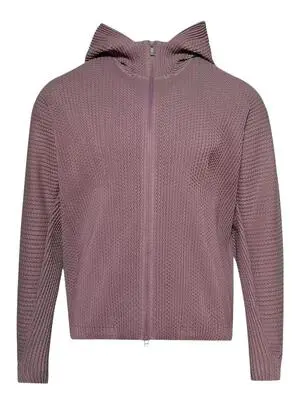 Issey Miyake Hooded Zip Jacket - Purple