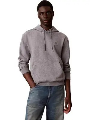 Calvin Klein Monogram Relaxed Hoodie - Grey Heather