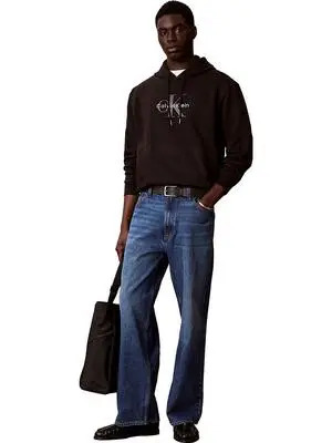 Calvin Klein Fleece Hoodie With Logo - Black